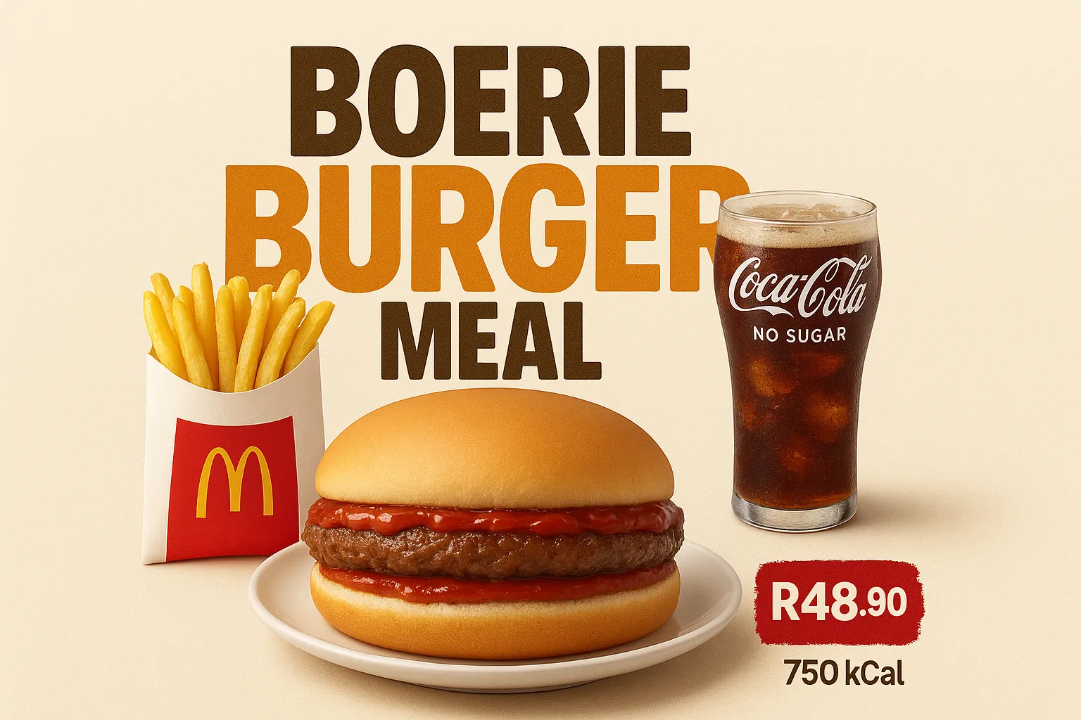 Boerie Burger Meal South Africa (2026 Price + Calories)