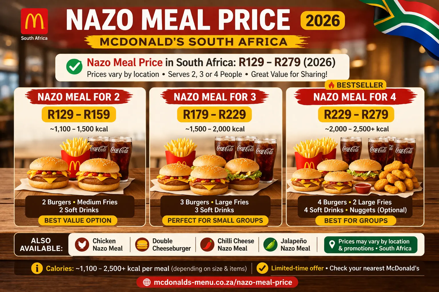 Mcdonald's Nazo Meal Price South Africa 2026